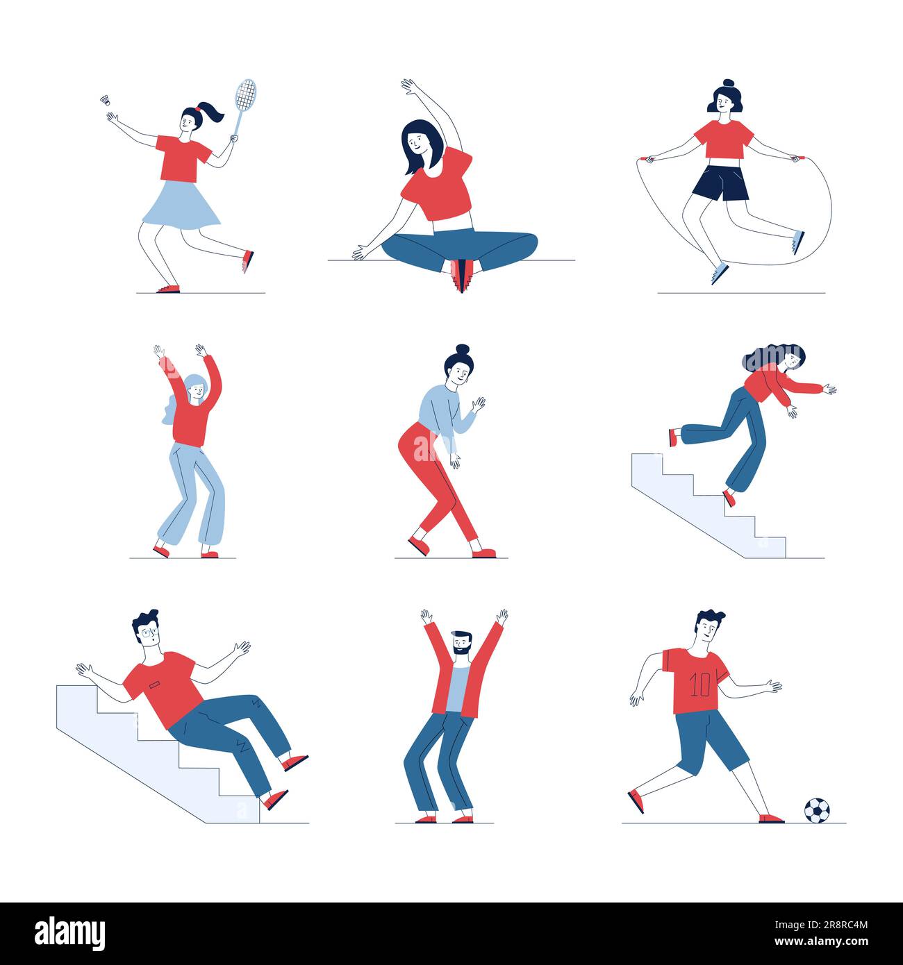 Collection of different cartoon people Stock Vector Image & Art - Alamy