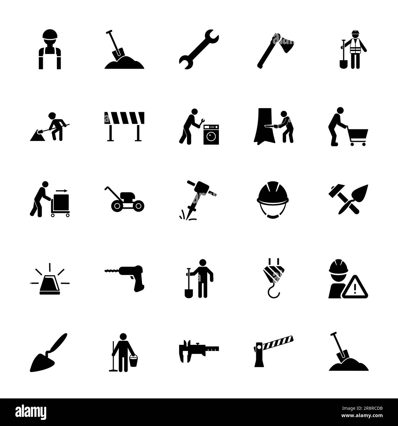 Blue collar work icon set. Manual labor collection Stock Vector Image ... Blue collar work icon set. Manual labor collection Stock Vector Image ...