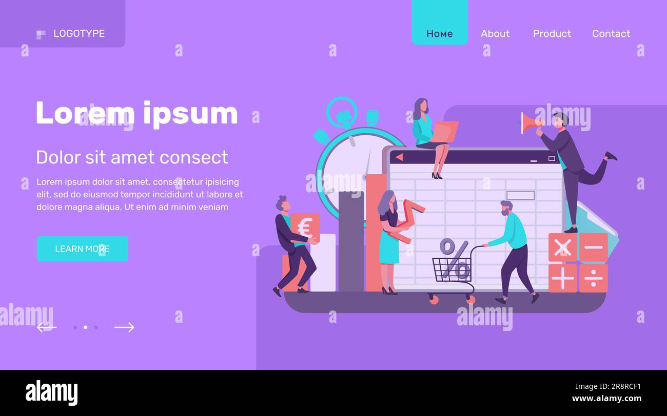 Accounting app vector illustration Stock Vector Image & Art - Alamy