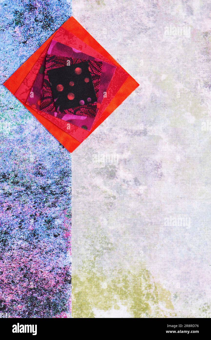 Abstract background from pieces of quilting fabrics how element of ...