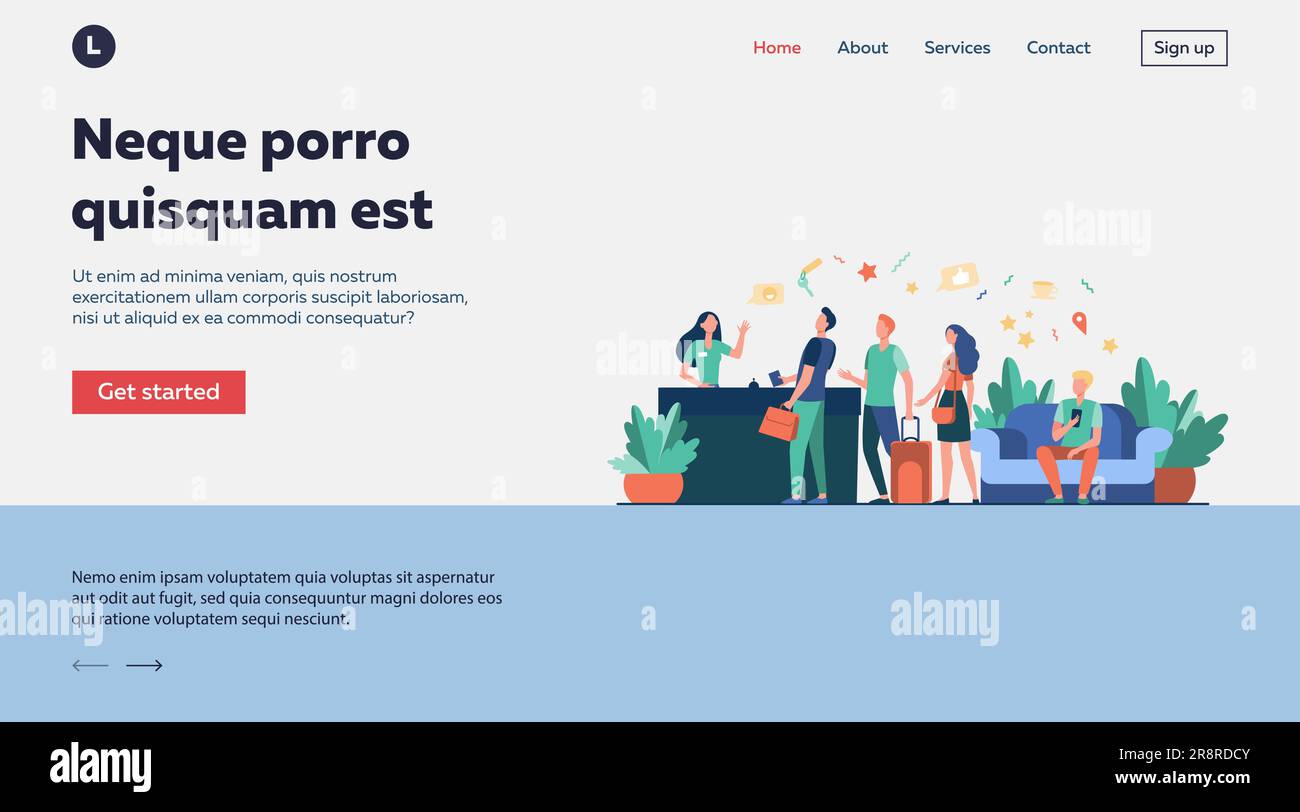 Hospitality visit Stock Vector Images - Alamy