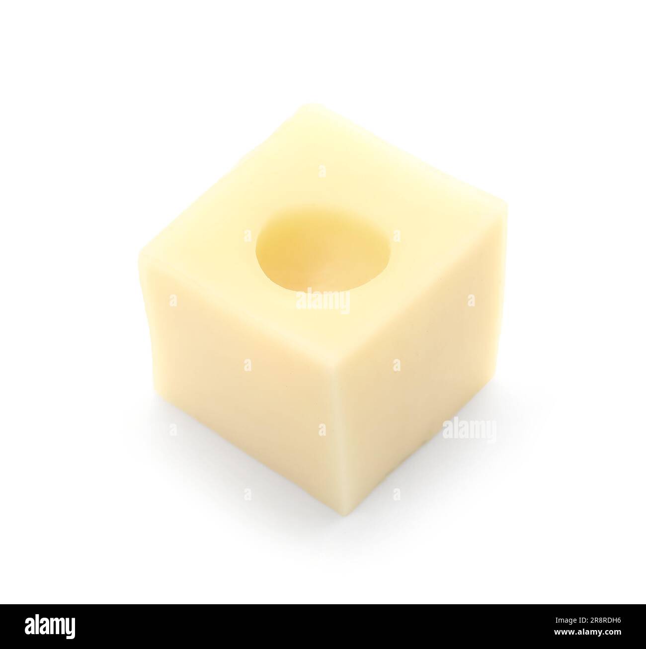 Cube of tasty Swiss cheese isolated on white background Stock Photo - Alamy