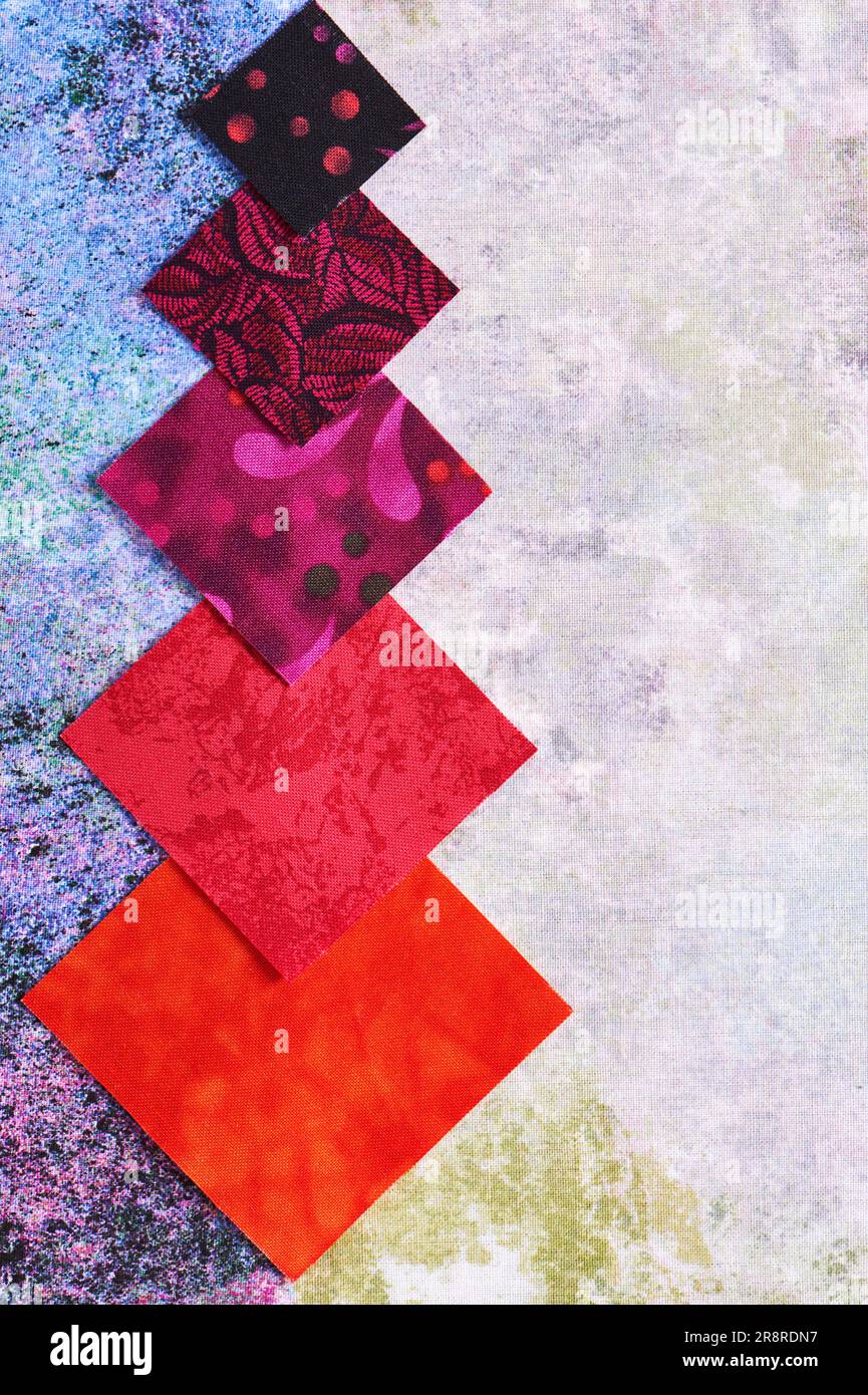 Abstract background from pieces of quilting fabrics how element of ...