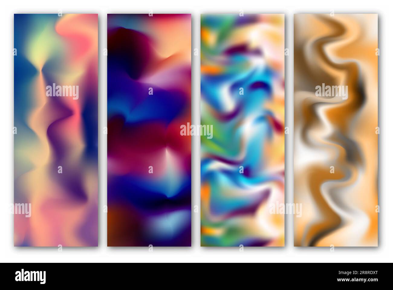 Colorful gradient background. A set of layouts for covers, banners ...