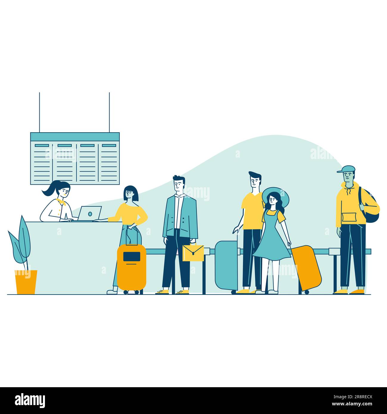 Airport gate agent Stock Vector Images - Alamy