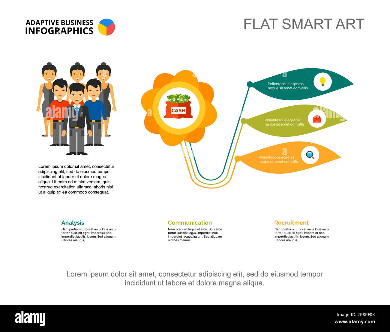 Three options financial process chart template Stock Vector Image & Art ...