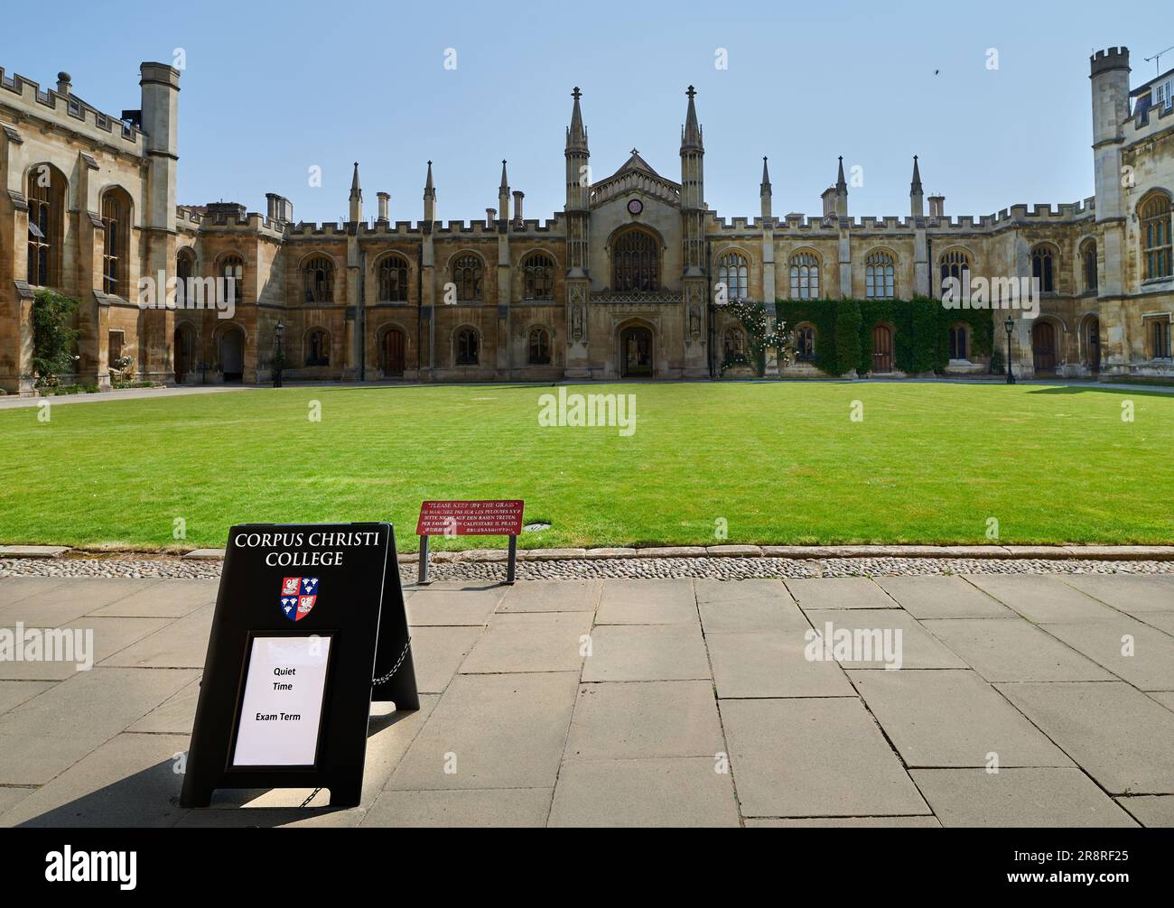 Notice about silence at Corpus Christi College, University of Cambridge ...