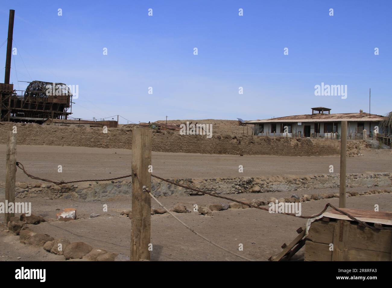 Santa Laura Humberstone saltpetre processing plant, Iquique, Chile ...