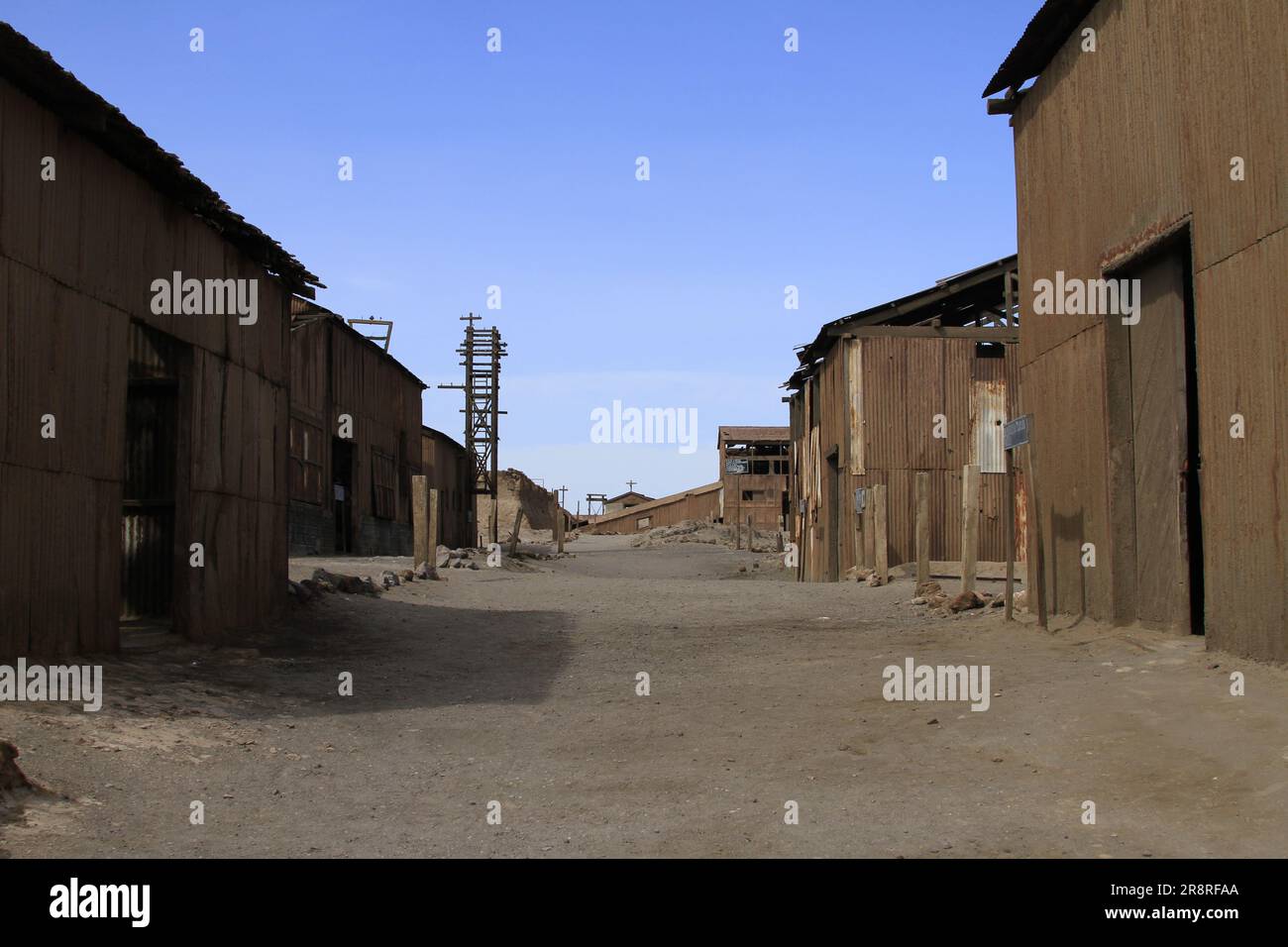 Santa Laura Humberstone saltpetre processing plant, Iquique, Chile ...