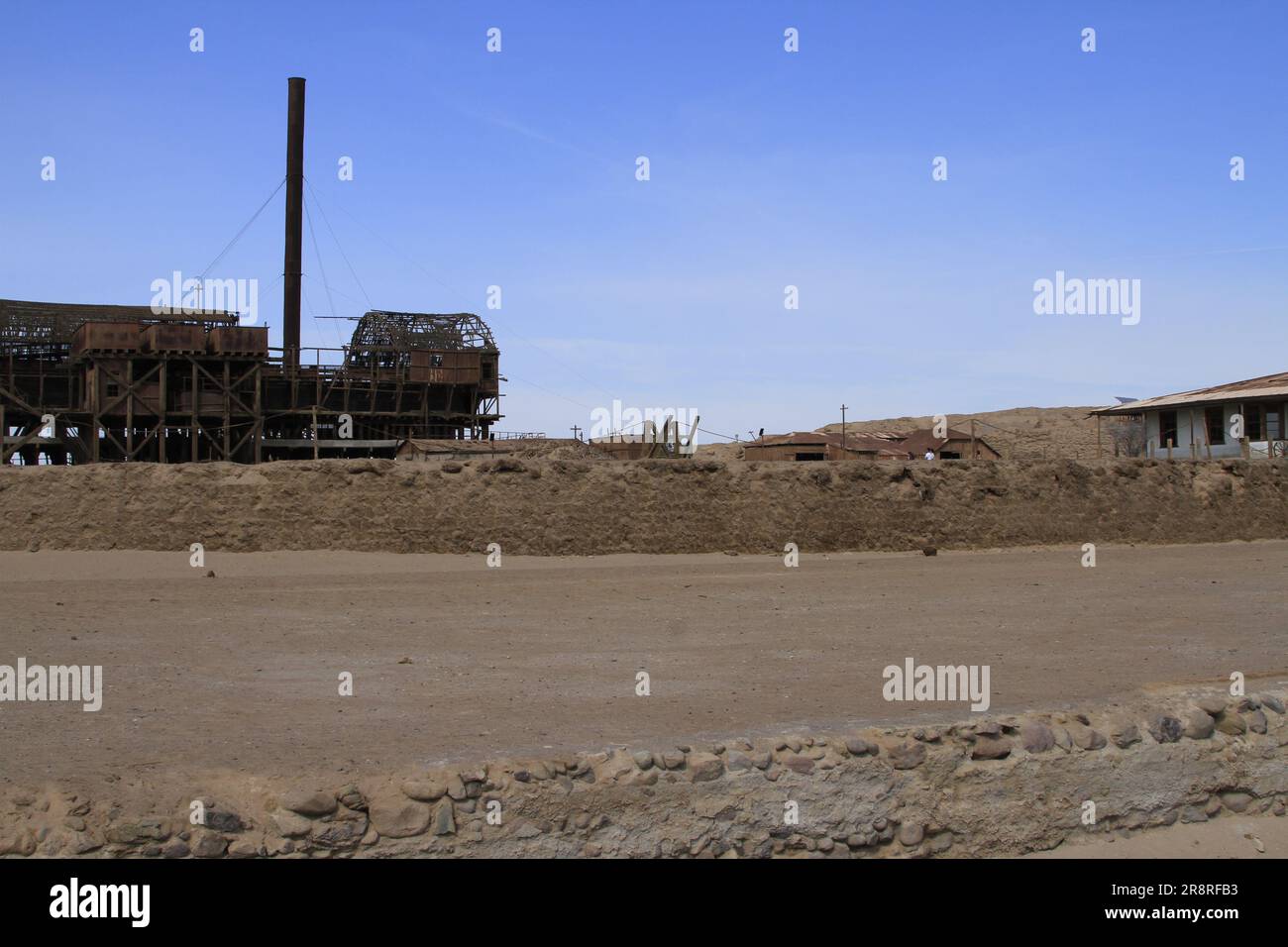 Santa Laura Humberstone saltpetre processing plant, Iquique, Chile ...
