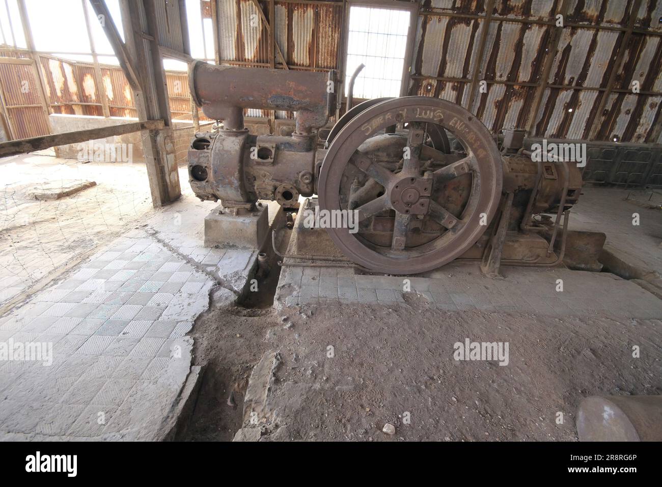 3-2-2013: Iquique, Chile: Santa Laura Humberstone saltpetre processing ...