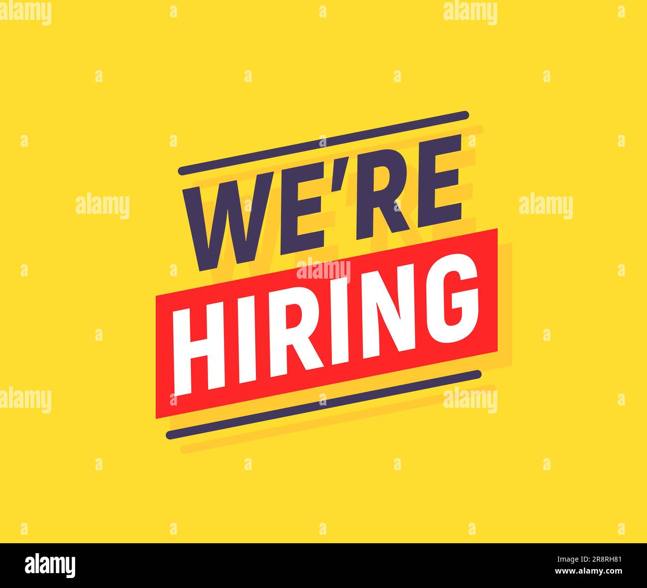 We are hiring vacancy employee poster. Vacancy wanted yellow background ...