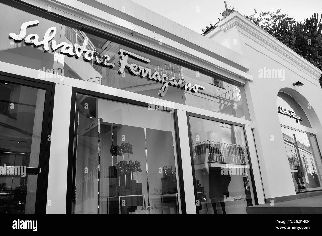 Capri island view Black and White Stock Photos & Images - Alamy