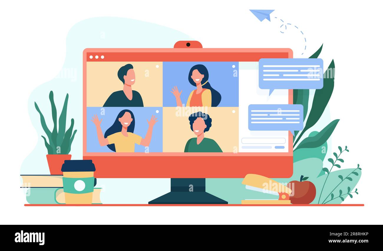 Collective virtual meeting group hi-res stock photography and images ...