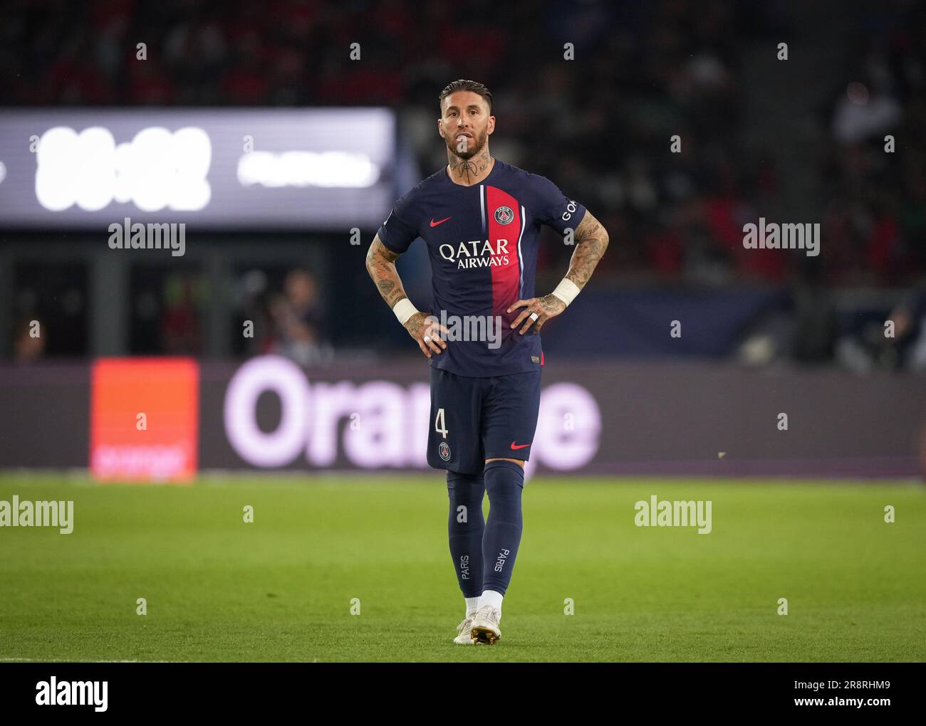 Sergio Ramos of PSG during the Ligue 1 match between Paris Saint ...