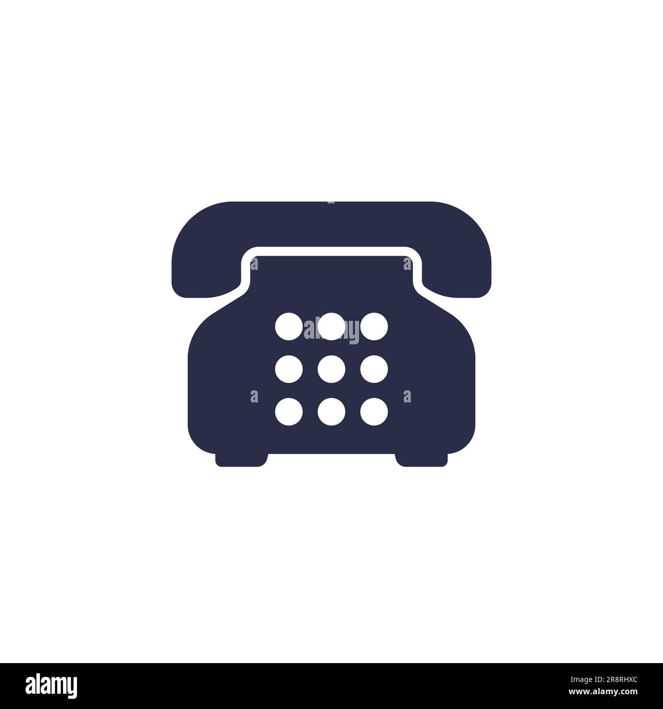 old phone icon, telephone with buttons Stock Vector Image & Art - Alamy