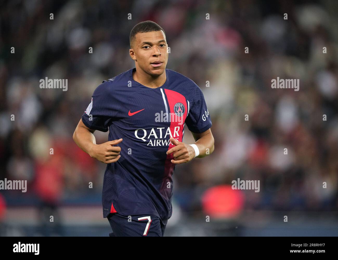 Kylian Mbappe of PSG during the Ligue 1 match between Paris Saint ...