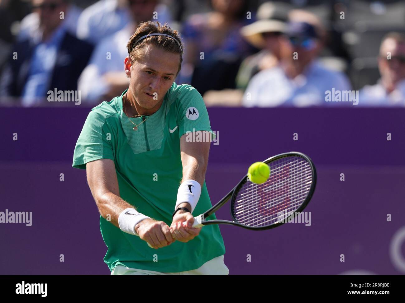 Sebastian Korda (USA) during his match vs Dan Evans (GBR) during day ...