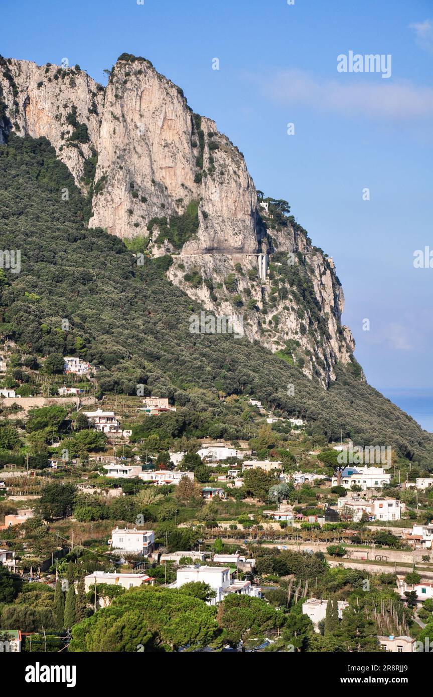 Map of the island of capri hi-res stock photography and images - Alamy