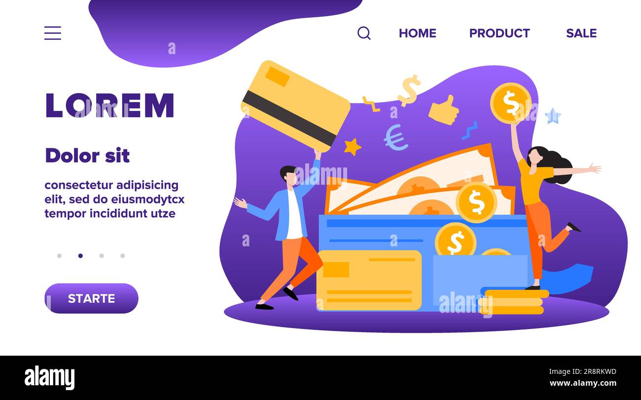 Woman wallet open Stock Vector Images - Alamy