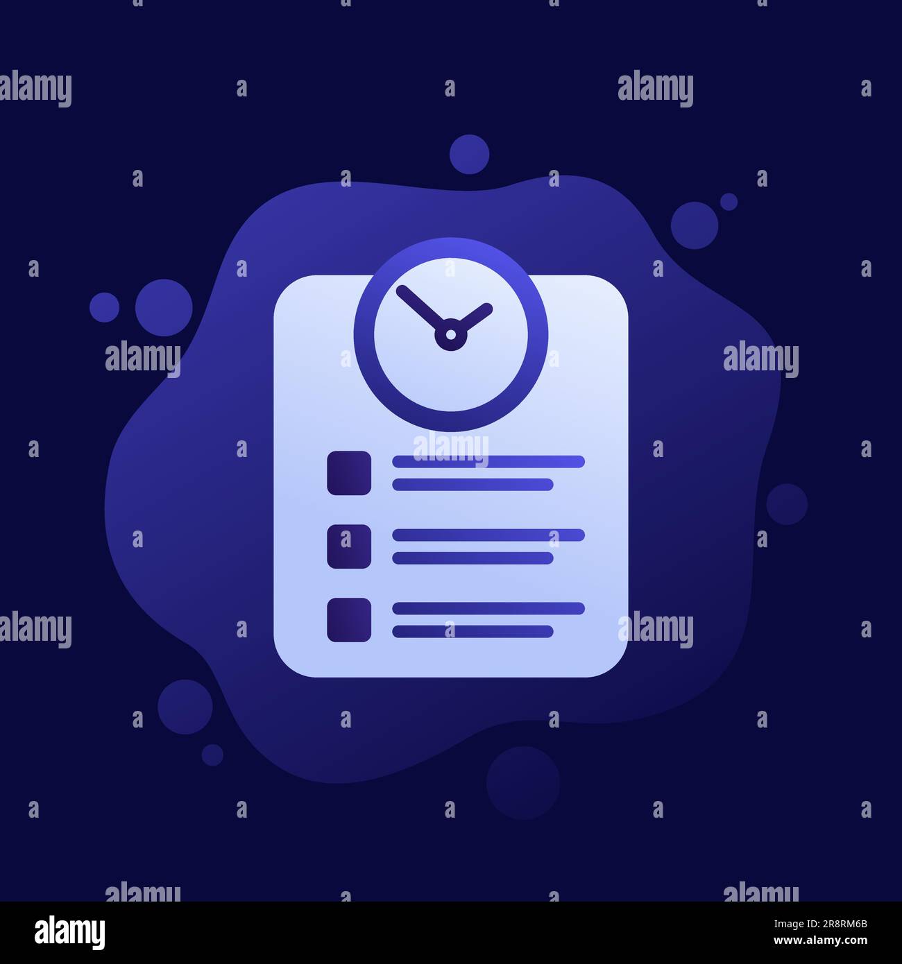 timesheet or time tracking icon, vector design Stock Vector Image & Art ...