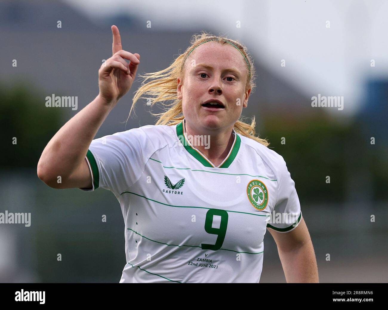 Ireland's Amber Barrett celebrates scoring their side's third goal of ...