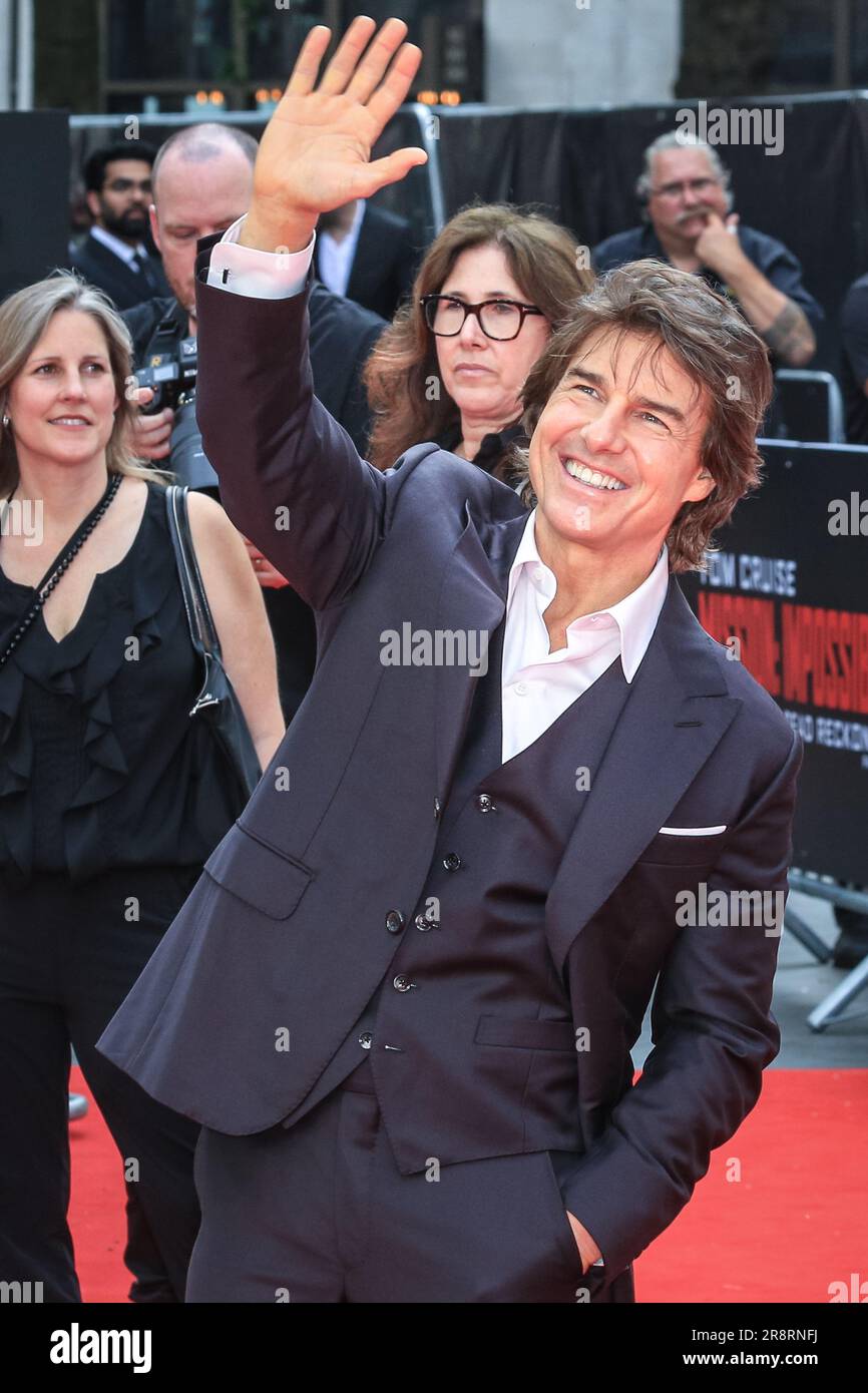 London, UK. 22nd June, 2023. Tom Cruise, lead actor. Talent and guests ...