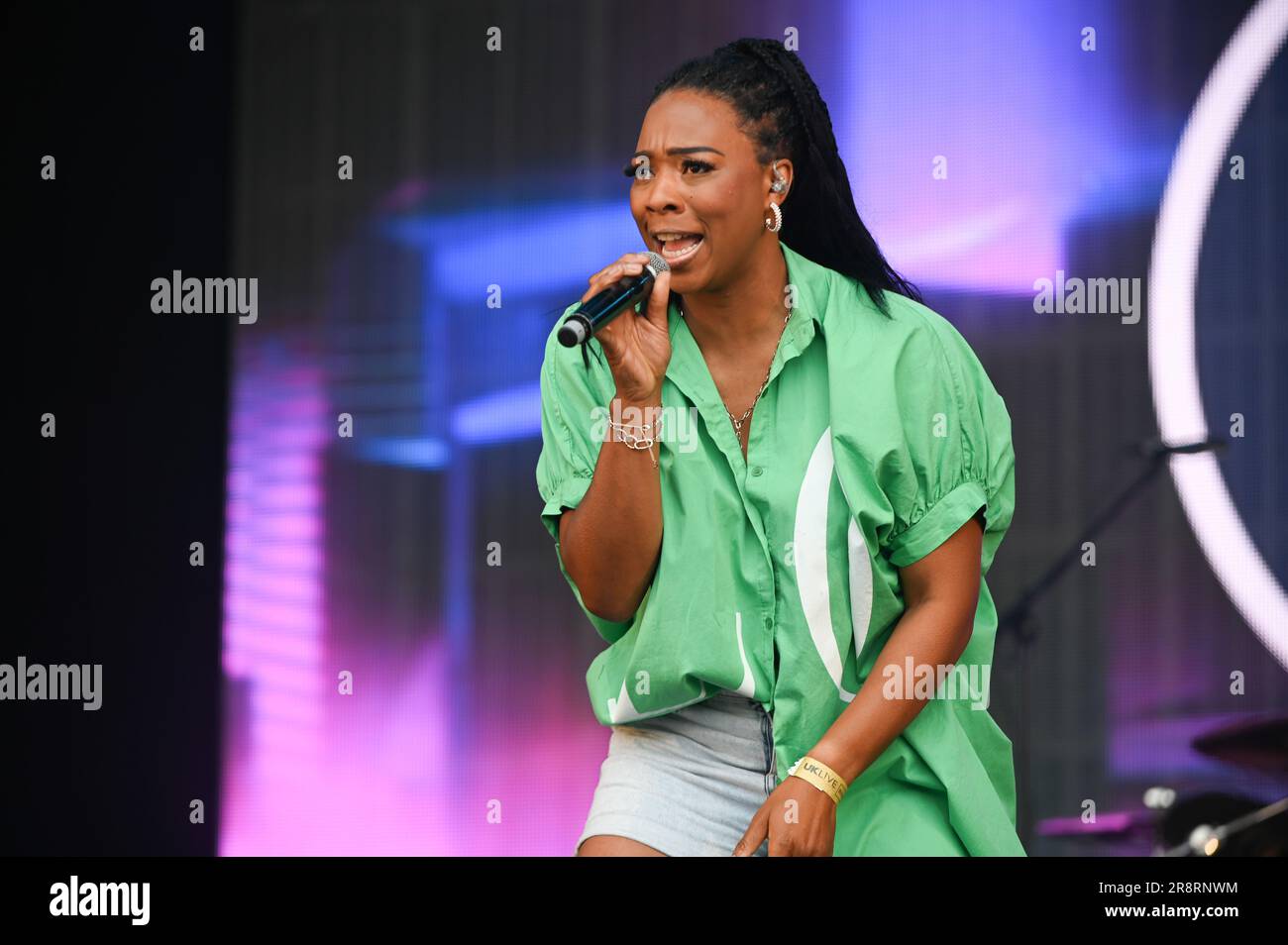 Livin Joy Performing at Lets Rock Leeds 80s Festival in Leeds Stock ...