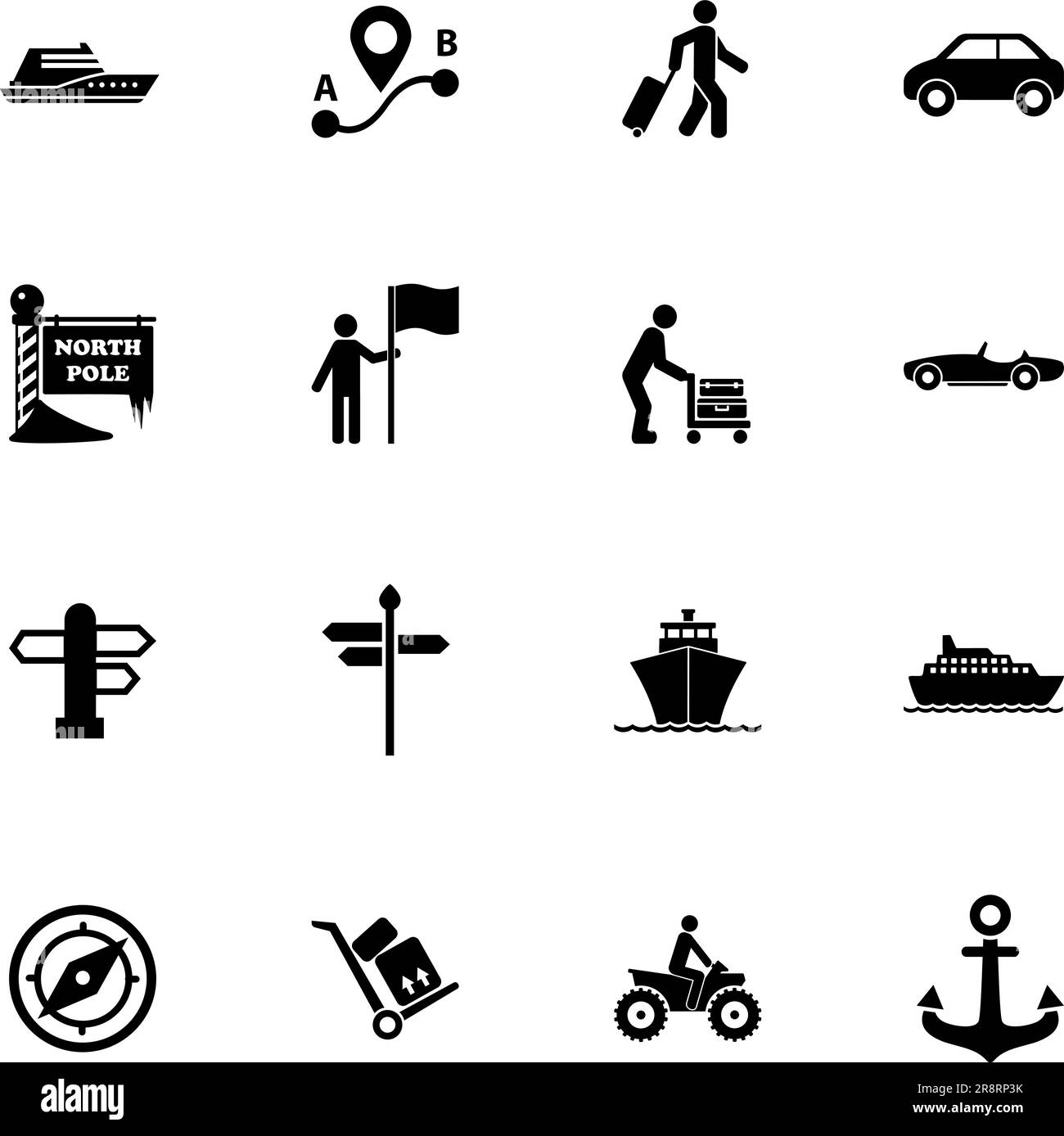 Trip icon set Stock Vector Image & Art - Alamy