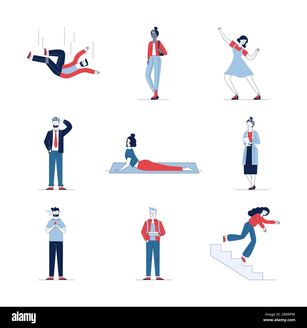 Large set of different cartoon people Stock Vector Image & Art - Alamy