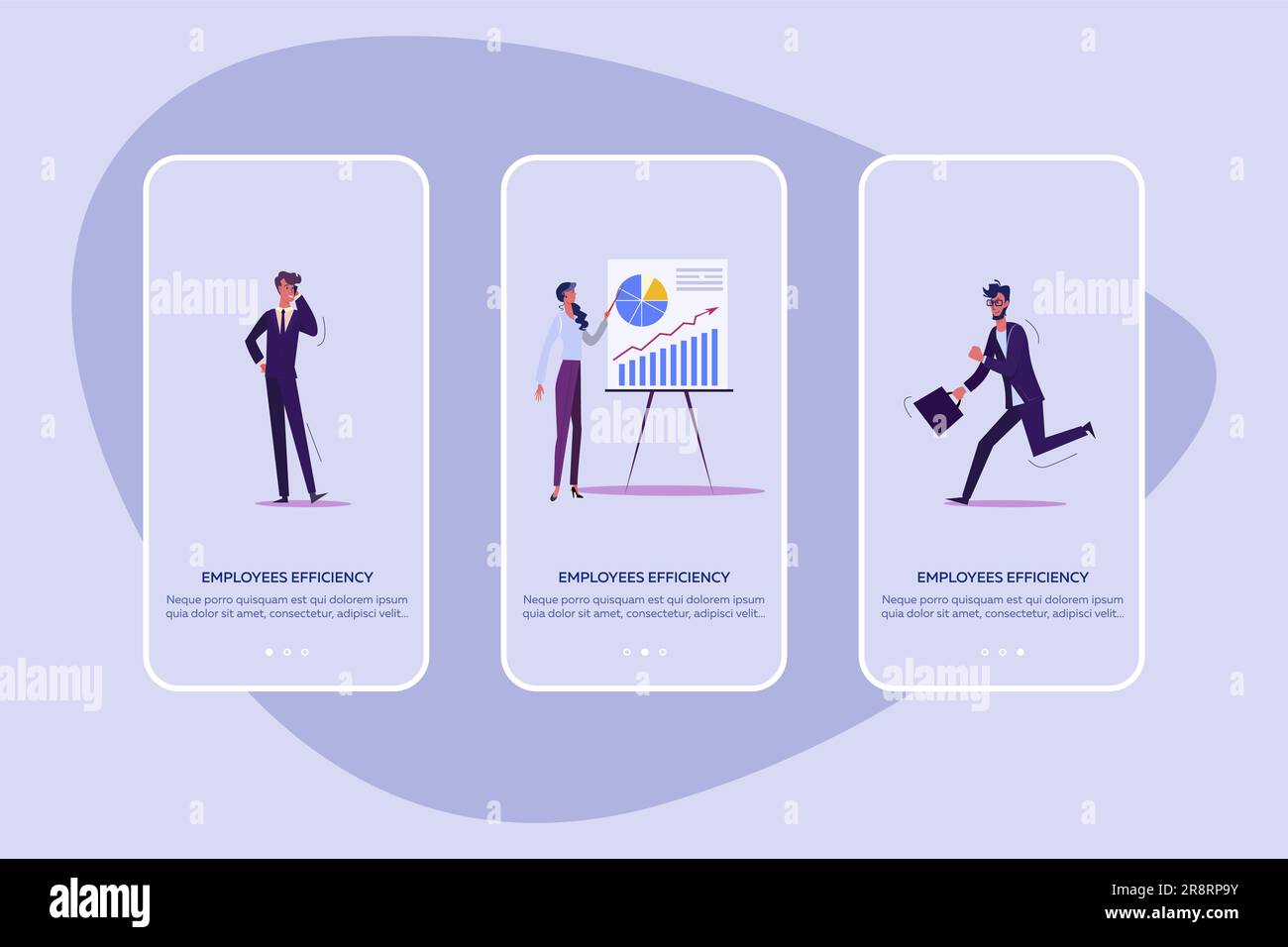 Employees efficiency set Stock Vector Image & Art - Alamy