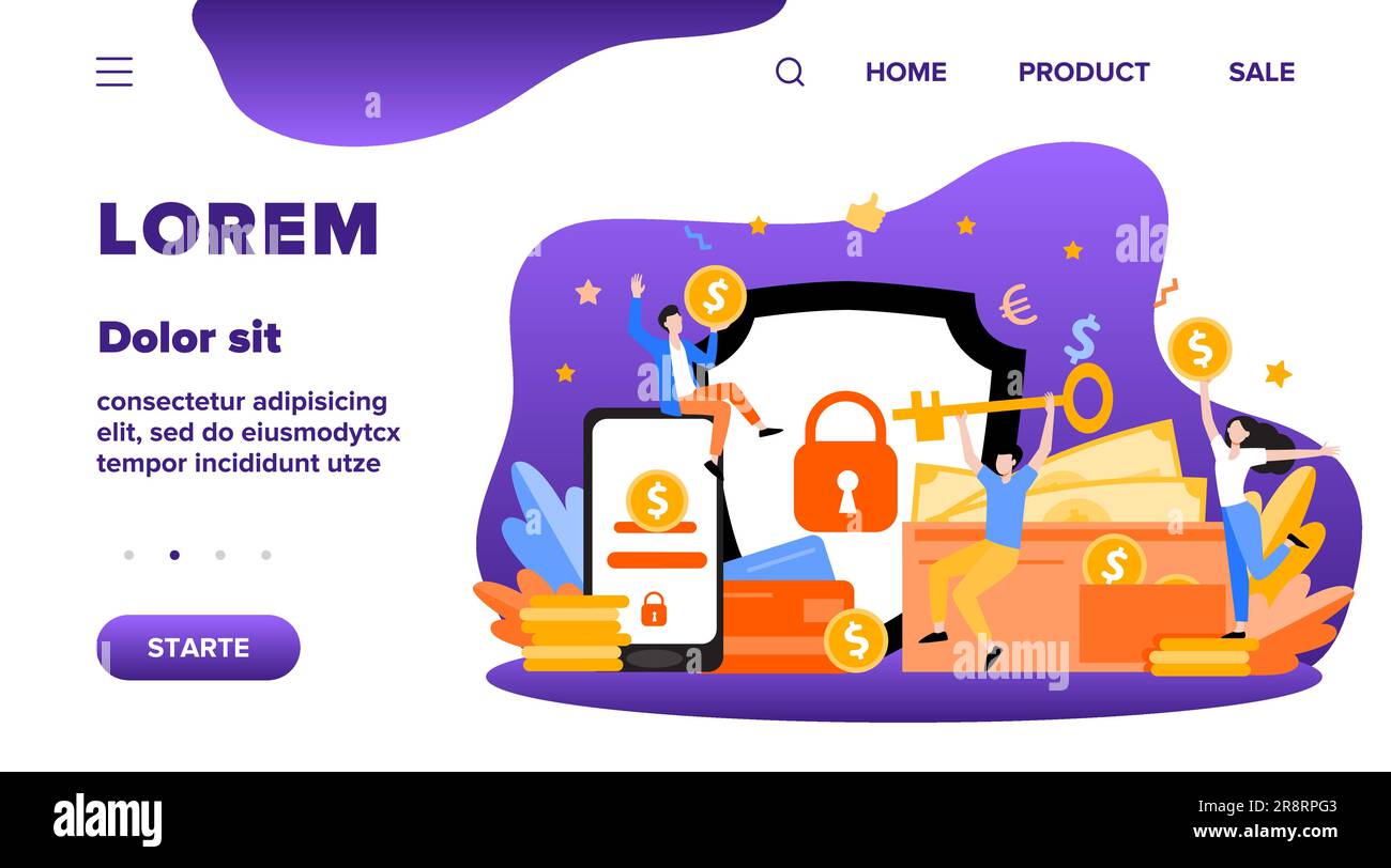 Happy people protecting money isolated flat vector illustration Stock ...