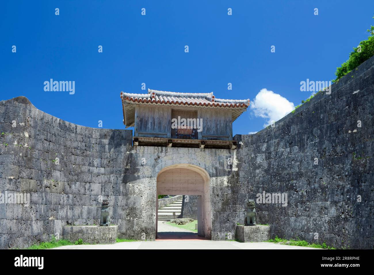 Shuri Castle Kankaimon gate Stock Photo - Alamy