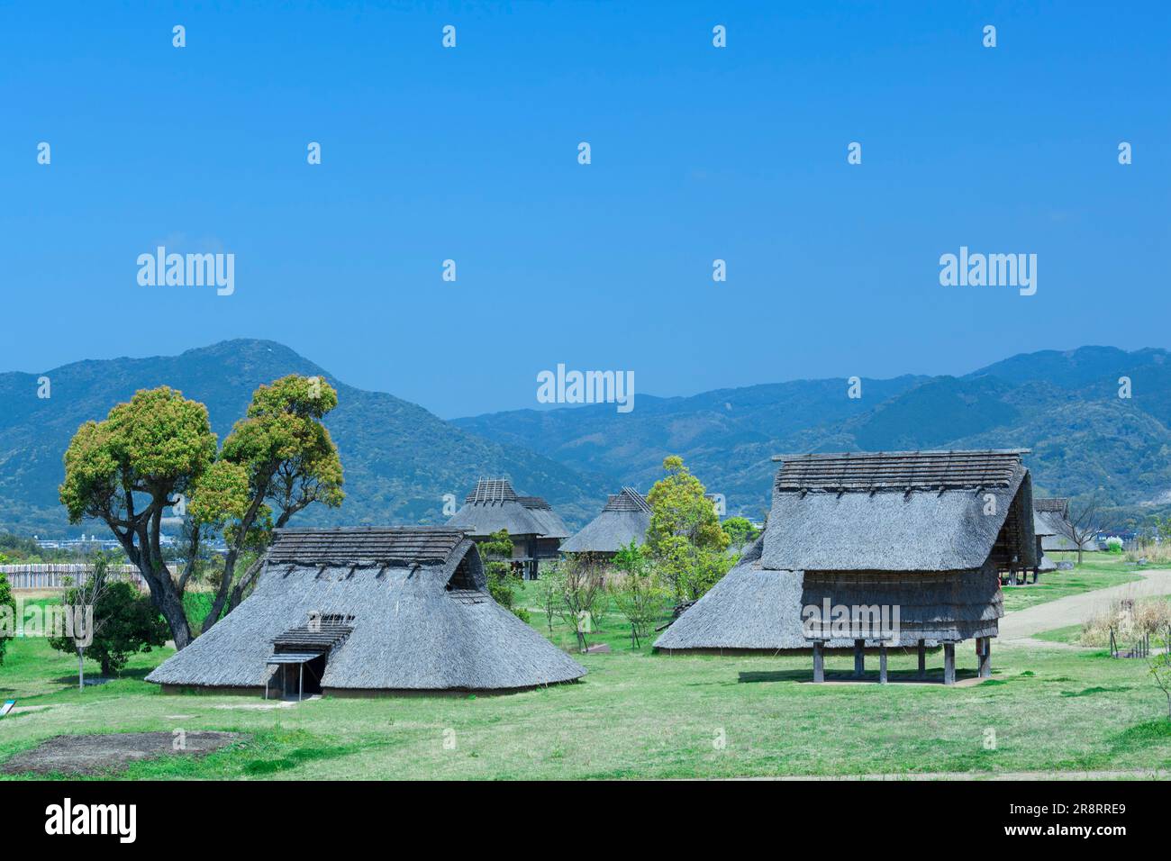 Yoshinogari ruins in spring Stock Photo - Alamy