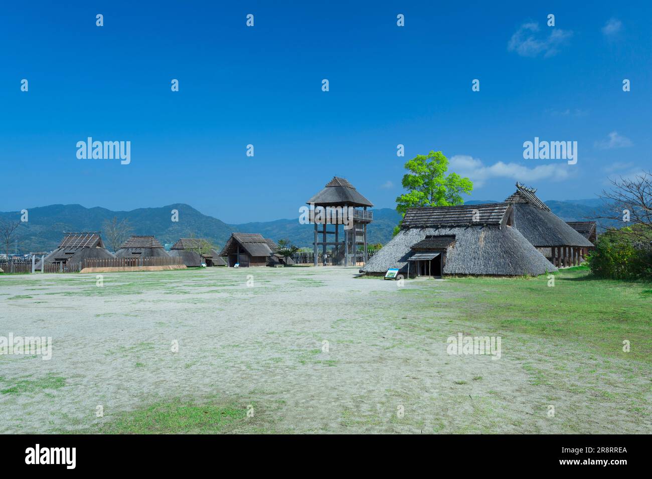Yoshinogari ruins in spring Stock Photo - Alamy