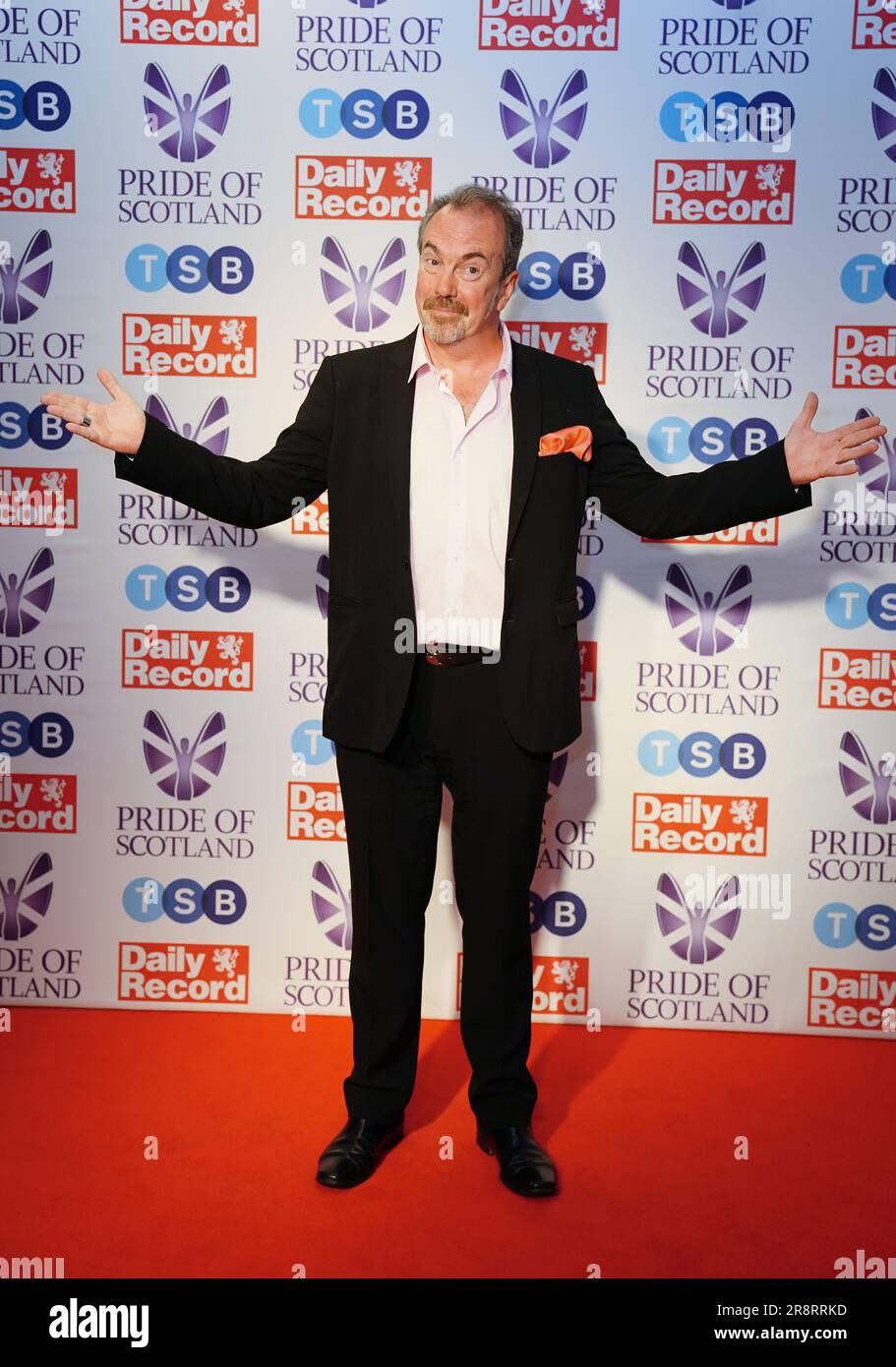 Gavin Mitchell arrives for the Pride of Scotland Awards at the Assembly ...