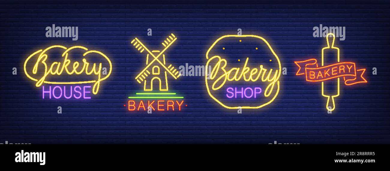 Bakery pastry shop advertising Stock Vector Images - Alamy