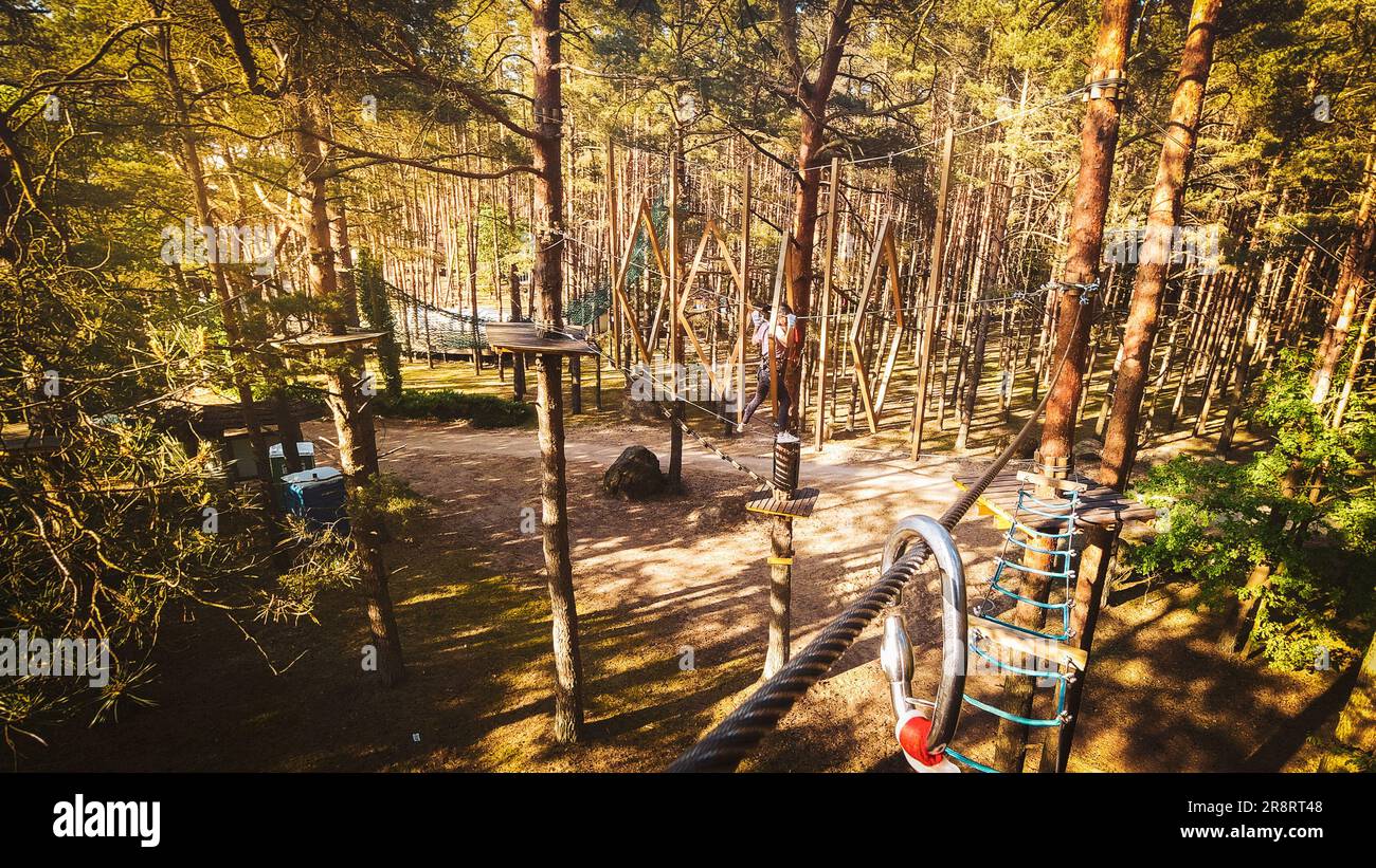 HBH,Palanga, Lithuania -2023:woman solo in challenging obstacle tracks ...