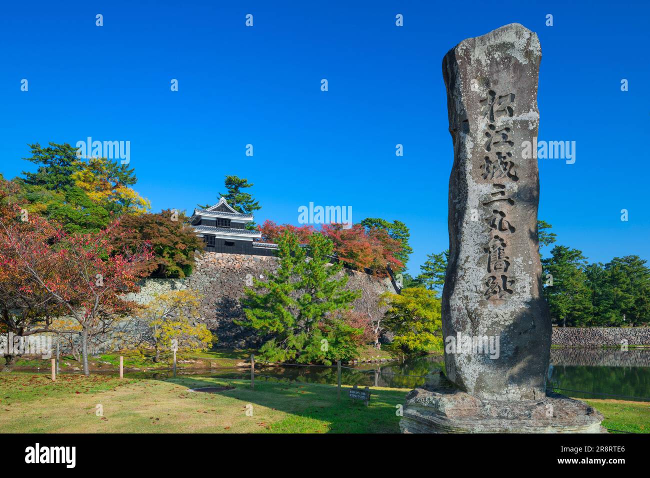 Fall foliage and Matsue Castle Stock Photo - Alamy