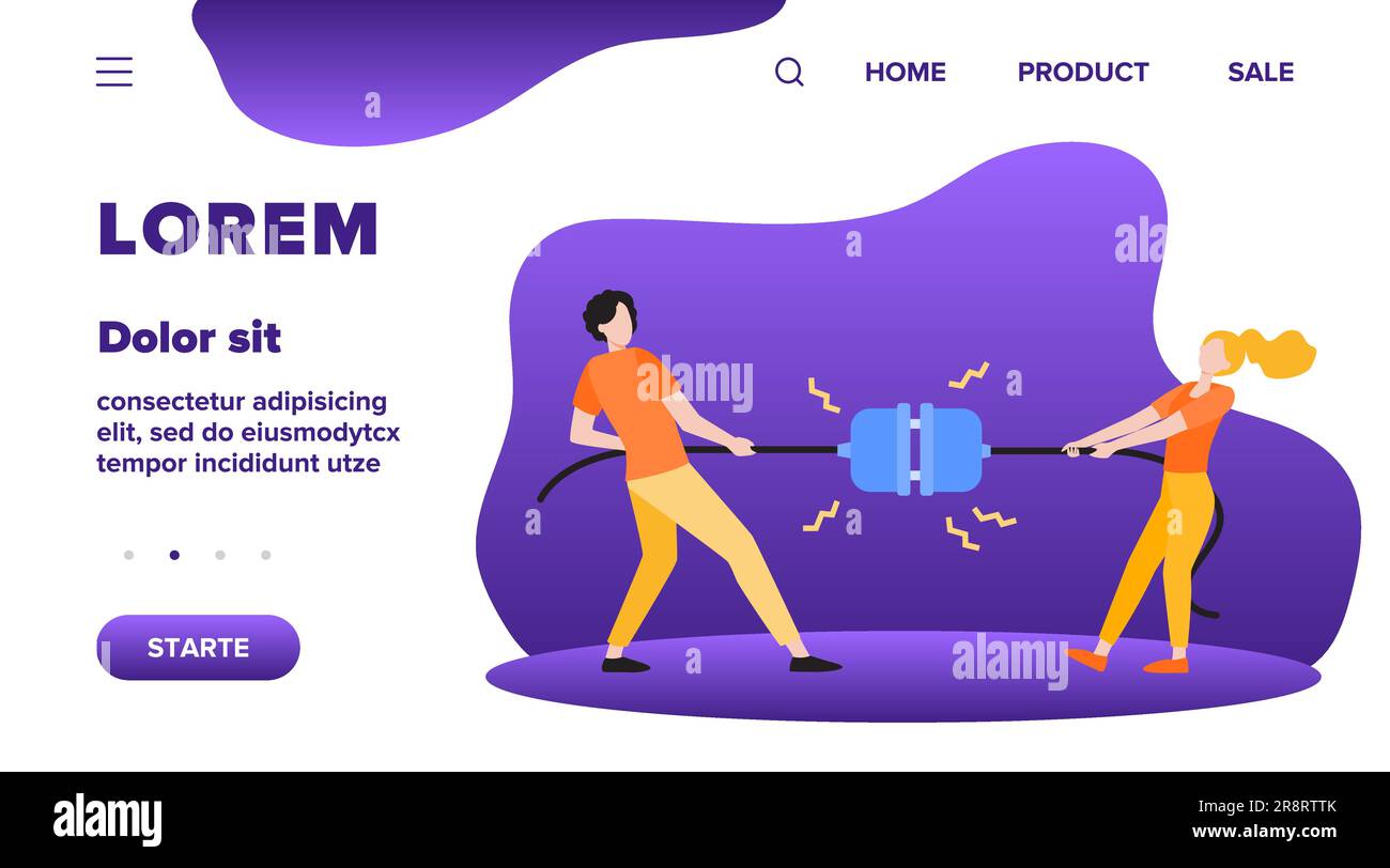 Groups of people pulling rope Stock Vector Image & Art - Alamy