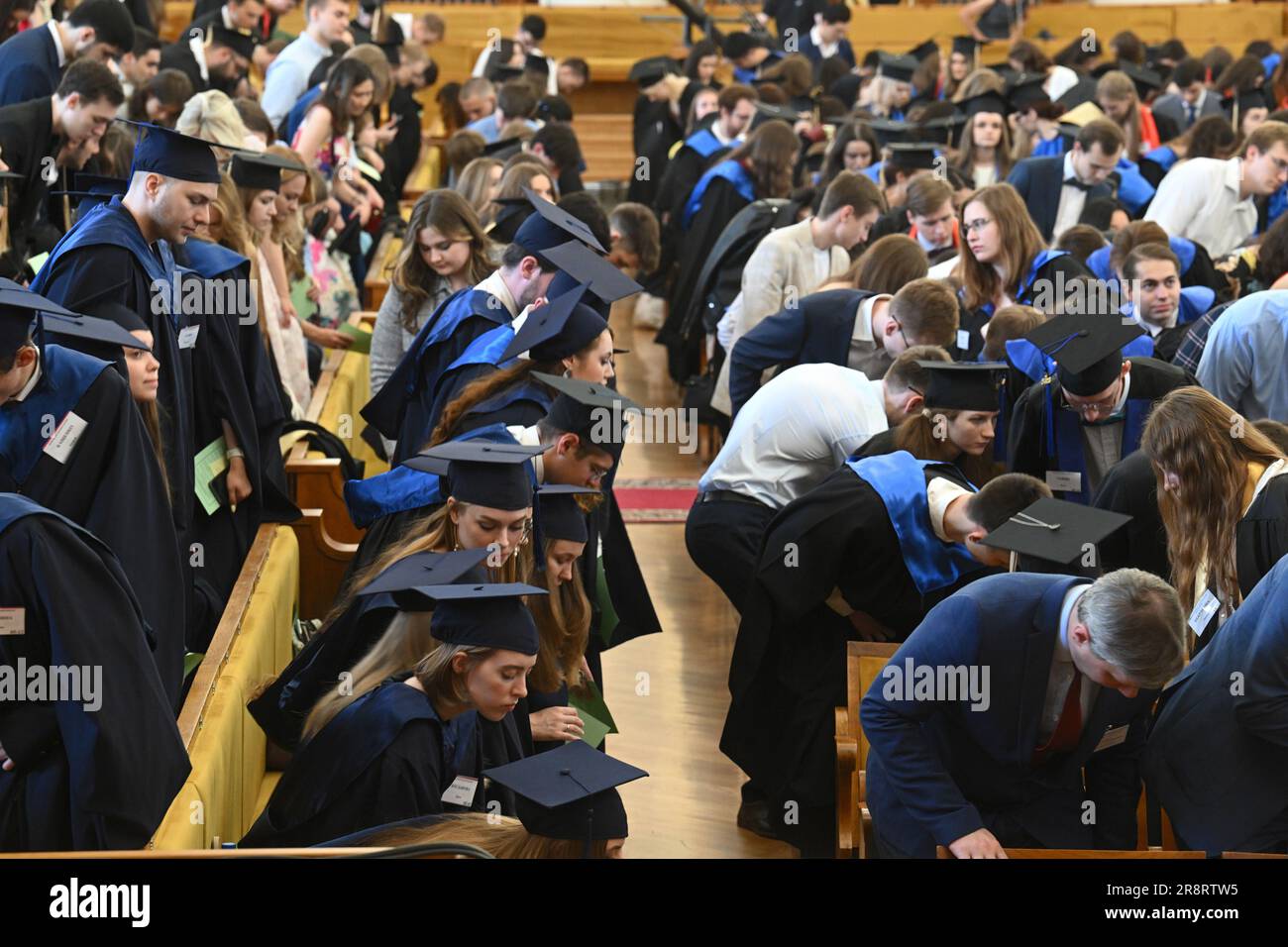 Moscow, Russia. 22nd June, 2023. Graduation ceremony with honors for ...