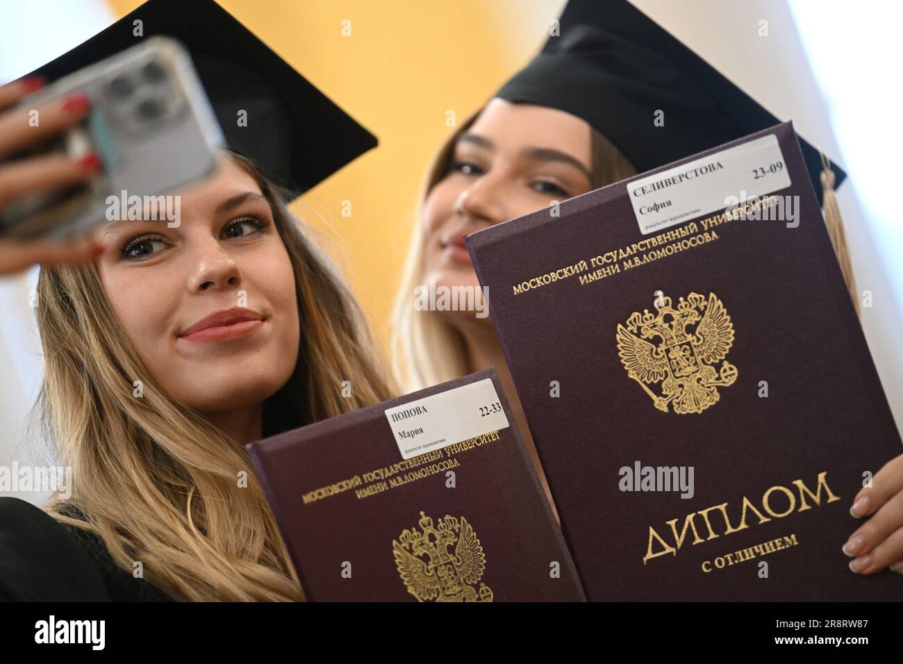 Moscow, Russia. 22nd June, 2023. Graduation ceremony with honors for ...