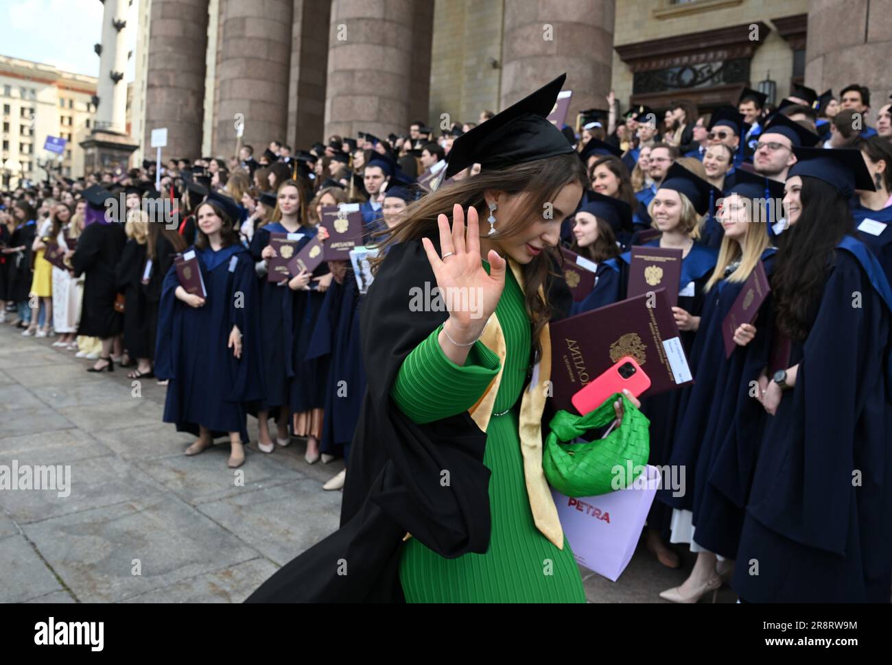 Moscow, Russia. 22nd June, 2023. Graduation ceremony with honors for ...