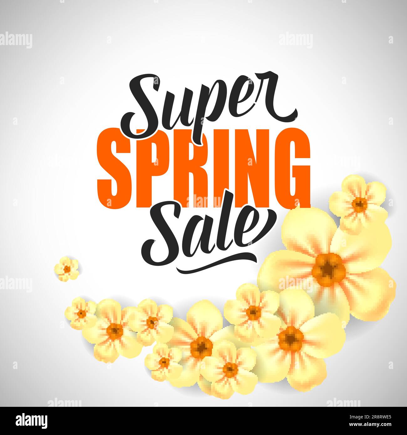 Spring Super Sale Brochure Design Stock Vector Image & Art - Alamy