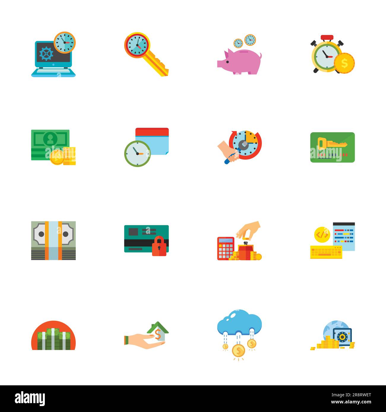 Deposit icon set Stock Vector Image & Art - Alamy