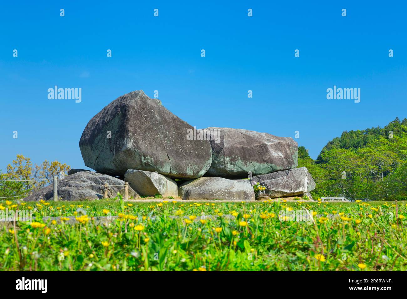 Spring stone stage tumulus Stock Photo - Alamy