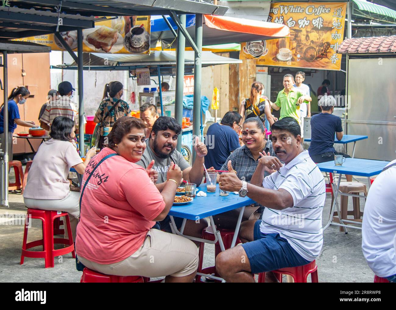 February 18 2023-Penang-GeorgeTown-Malaysia-People of different ...