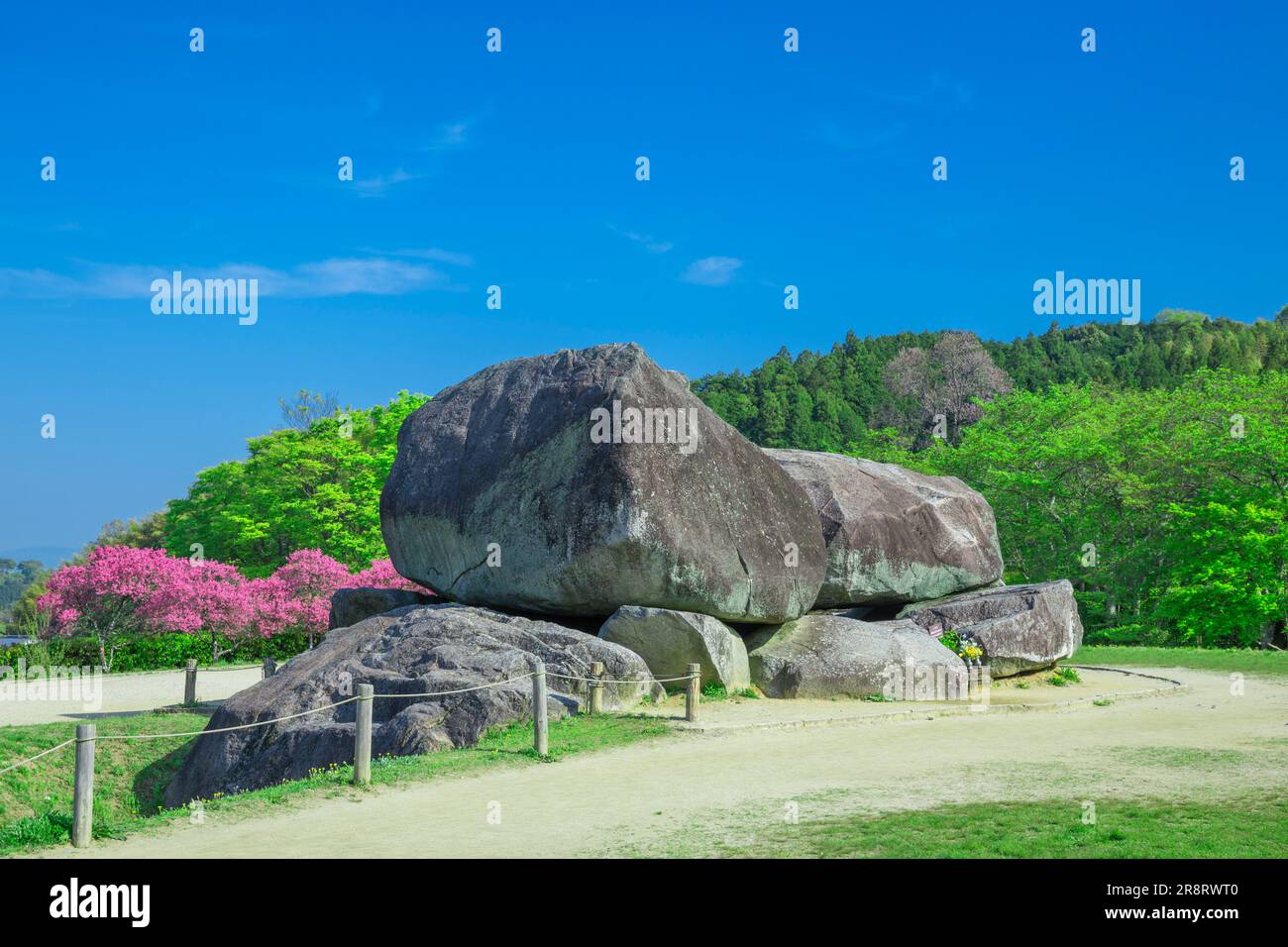 Spring stone stage tumulus Stock Photo - Alamy