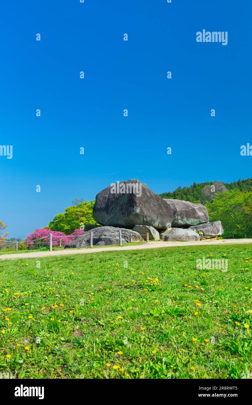 Spring stone stage tumulus Stock Photo - Alamy