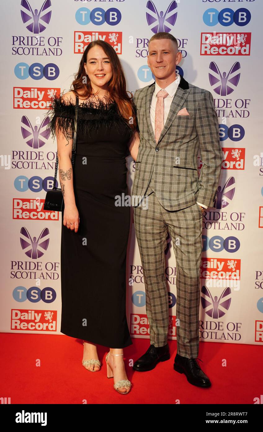 Nathan Evans arrives for the Pride of Scotland Awards at the Assembly ...